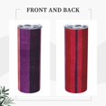 20oz Stainless Steel Mug Reusable Tumbler With Lid And Straw For Hot ...