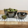 Bloomingville Round Hammered Metal Bowls, Set of 2 Sizes, Oxidized ...