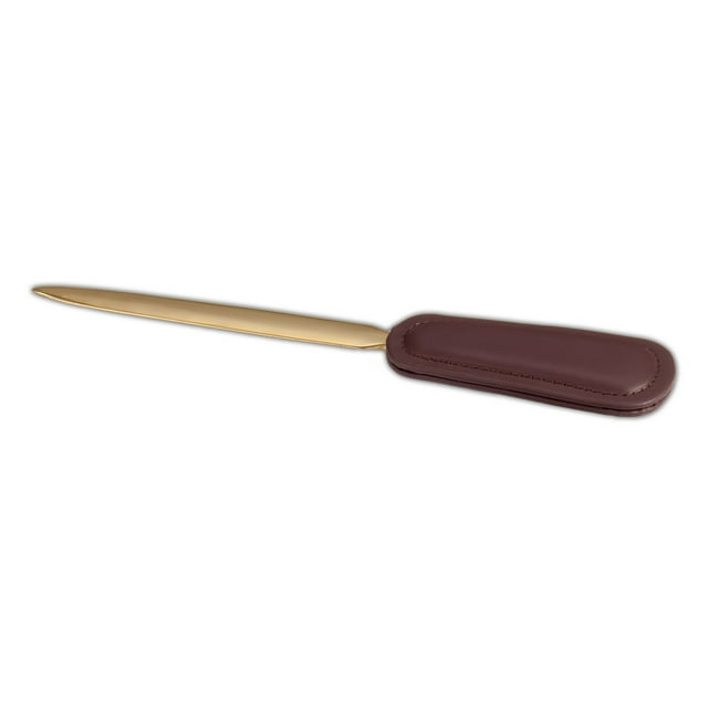 Chocolate Brown Leather Letter Opener - Walmart.com