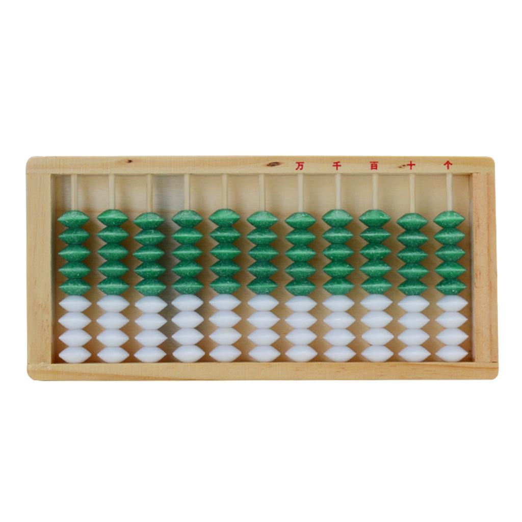 11 Digit Stems Standard Chinese Abacus Calculator Counting Math ...