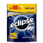 Eclipse Sugar Free Holiday Peppermint Candy Cane Chewing Gum, 2.9 Oz ...