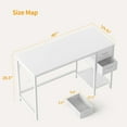 Computer Home Office Desk with Drawers, 40 Inch Small Desk Study ...