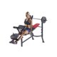 Weider Pro 265 Standard Weight Bench with 80 lb. Vinyl Weight Set ...