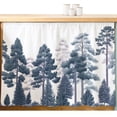 Blue Forests Tree Cabinet Curtains 27.6"W x 35.4"L, Pine Maple Trees ...