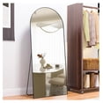 Arch Full Length Mirror - 65"x24" Arched Floor Mirror with Stand ...