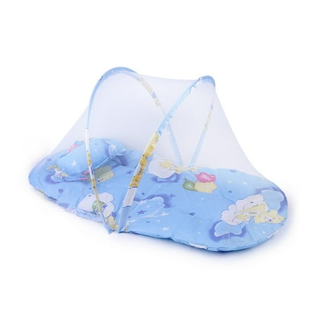 Onever Portable Foldable Baby Kids Infant Bed Dot Zipper Mosquito Net ...
