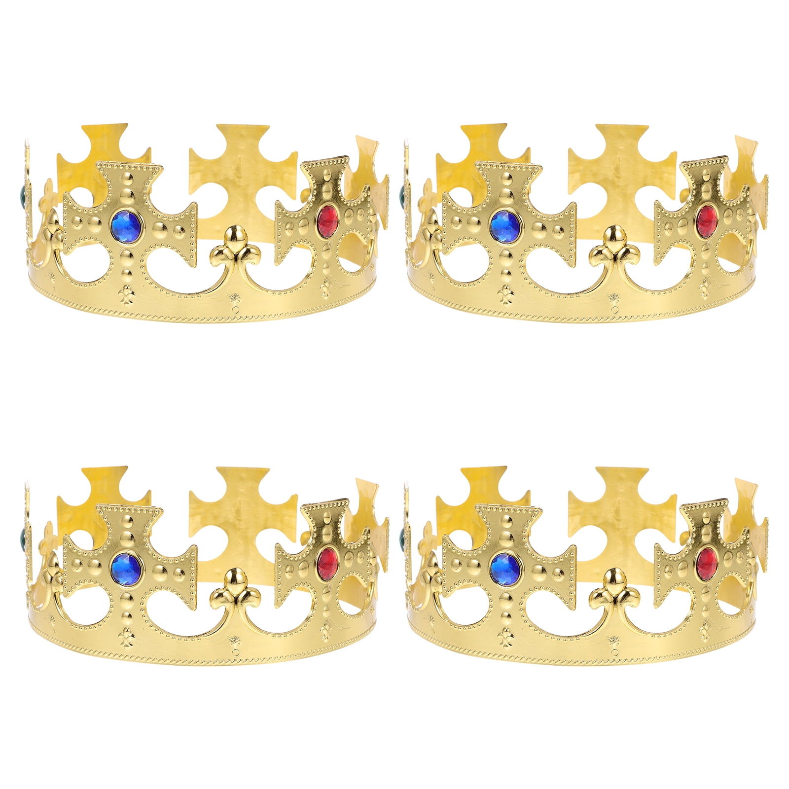 4pcs Royal Crowns Fiesta de cumpleaños Coronas Príncipe Coronas Disfraz ...