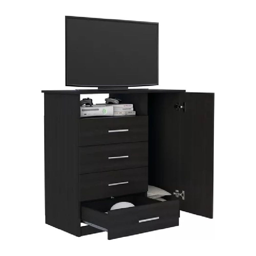 Cómoda P/Habitación Con 4 Cajones Y 1 Puerta Wengue | Walmart en línea