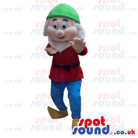 Snow White And The Seven Dwarfs SPOTSOUND Mascot In Red And Green ...