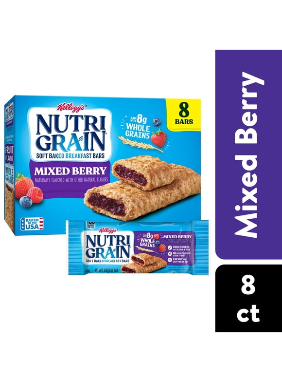 Kellogg's Nutri-Grain Soft Baked Breakfast Bars in Breakfast & Cereal ...