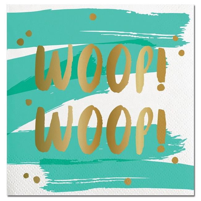 Christian Brands 10-03972-030 Foil Beverage Napkin - Woop Woop Pack of ...