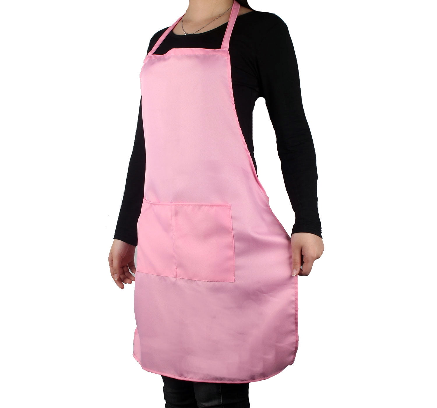1Pcs Bib Apron, Unisex Apron Bulk with 2 Pockets Machine Washable for ...