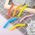 Silicone Straw Tips Set of 12, 5/16'' Wide, Multicolor Food Grade ...