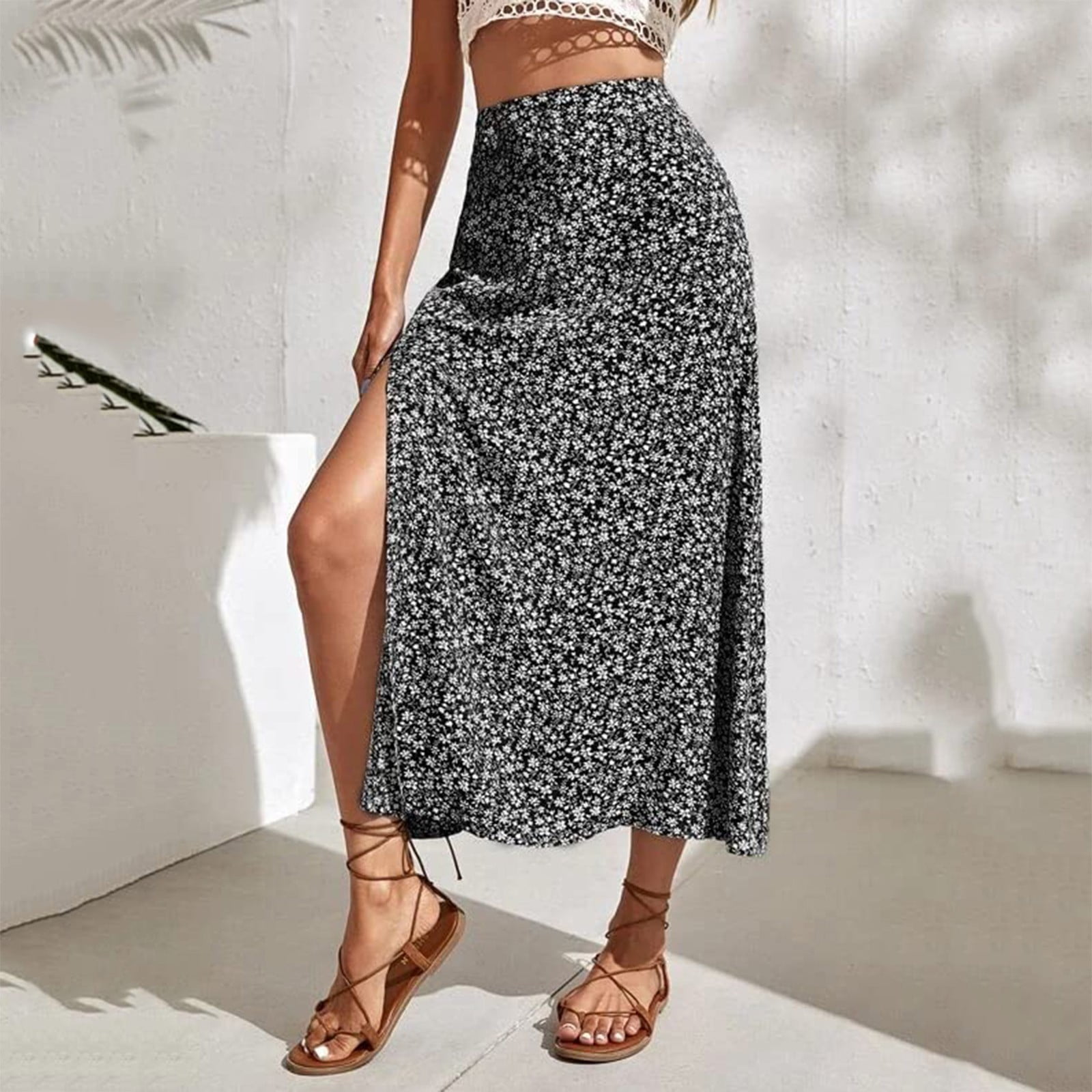 Click here for Xiaowwww Floral Midi Skirt For Women By Womens Pri... prices