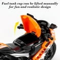 Friction Powered Motorcycle Toy - Pull Back Action Inertia Vehicle ...