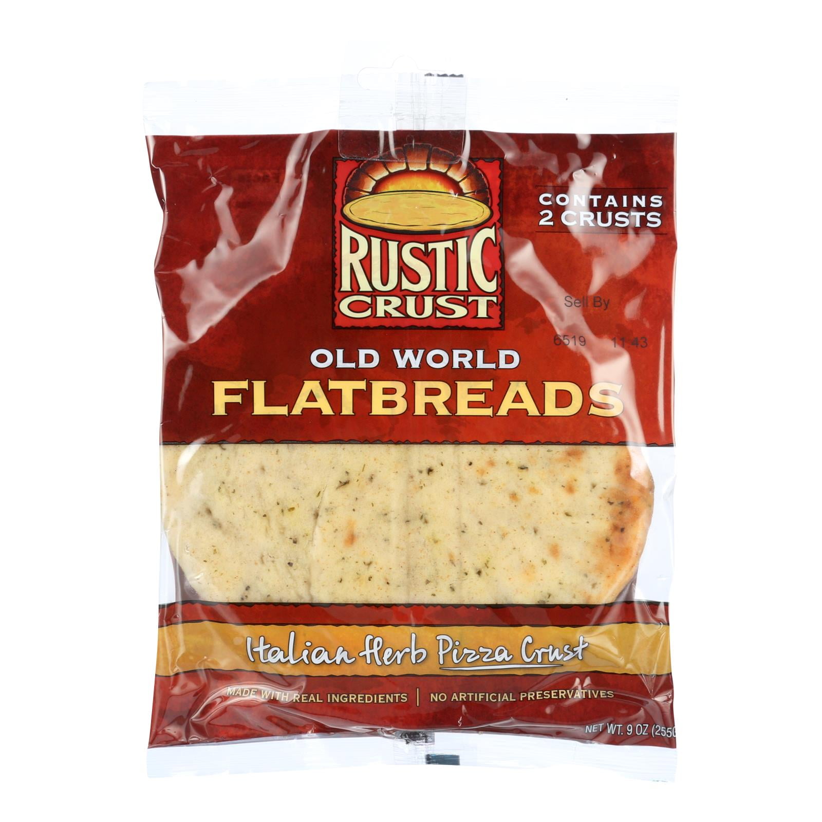 Rustic Crust Pizza Crust - Flatbreads - Italian Herb - 2 pack - 9 oz ...