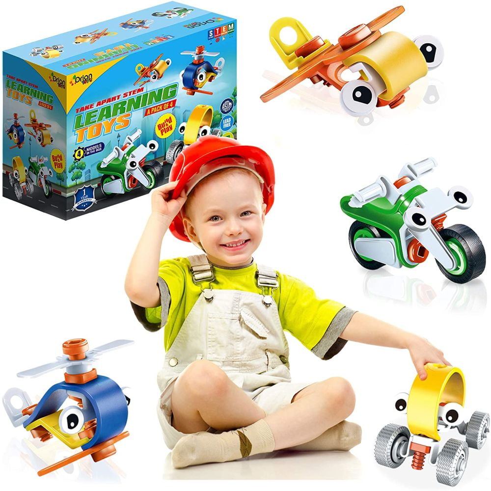 Orian Toddler Toys Take Apart STEM Learning Play Set 60 Pcs - Walmart.com
