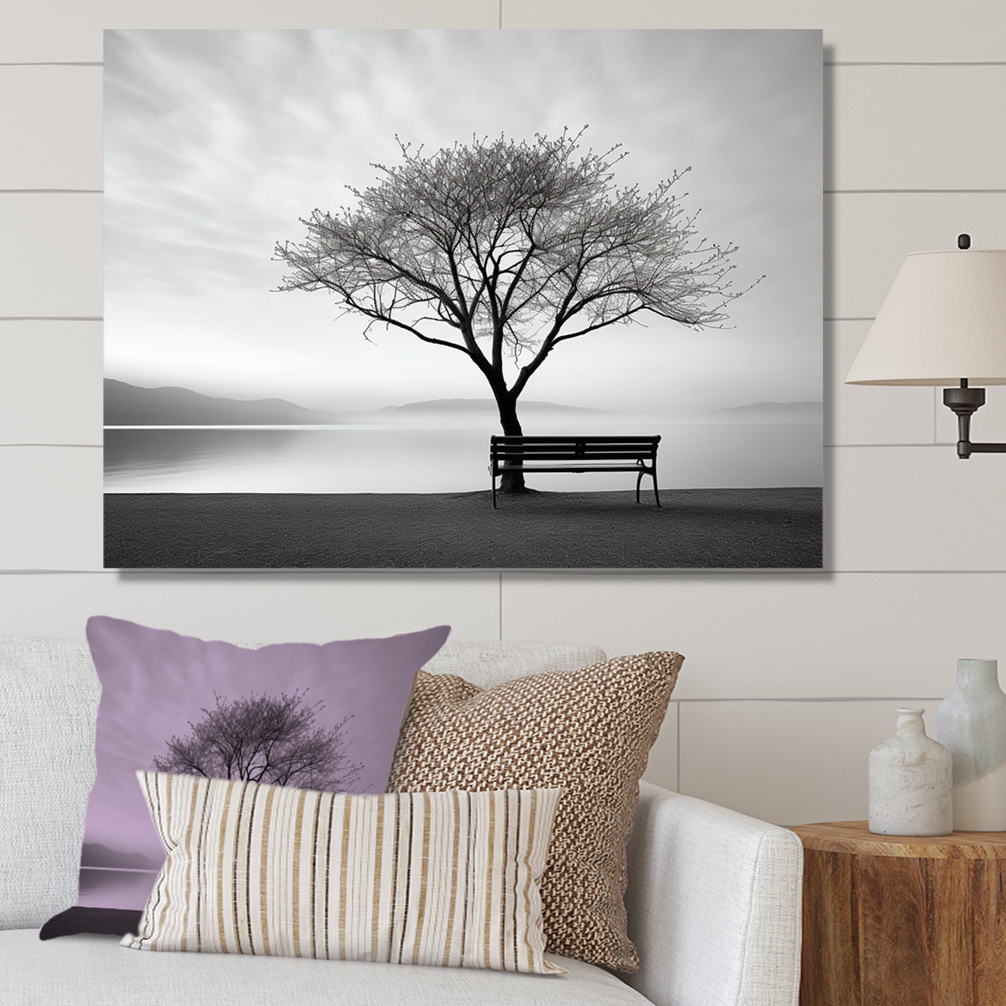 Click here for Designart Lakes Lakehouse Wall Art  Serene Black A... prices