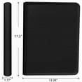 16 Pocket Card Binder, Ringless Zip Trading Card Binder, 1000+ Double ...