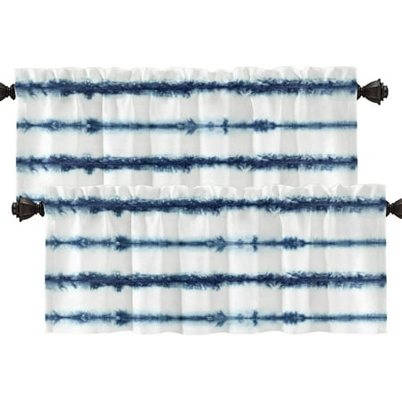 Blue Bright Colorful Kitchen Valances Half Window Curtain, Angels are ...