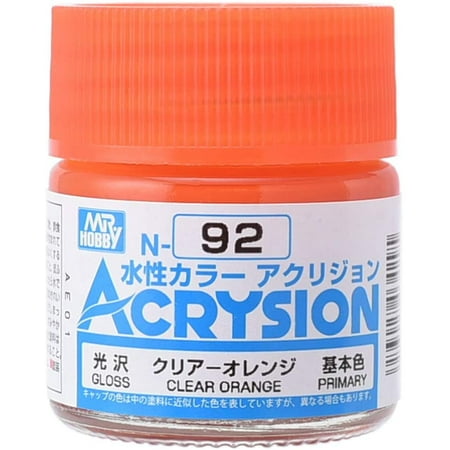 Acrysion Color - Clear Orange (Gloss/Primary) (N92) 10ml Gloss Acrylic ...