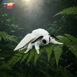 PuffPurrs Lifelike White Moth Plush Toy, Realistic White Hairy Moth ...