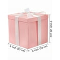 Collapsible Medium Gift Box (9x9x9 Inches) with Lid, Ribbon & Tissue ...
