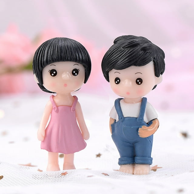 Lovely Cartoon PVC Delicate Couples Sculptures - Adorable Miniatures ...