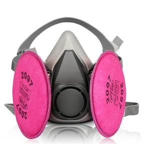 3M Half Facepiece Reusable Respirator, Medium, Gray, NIOSH Mask ...