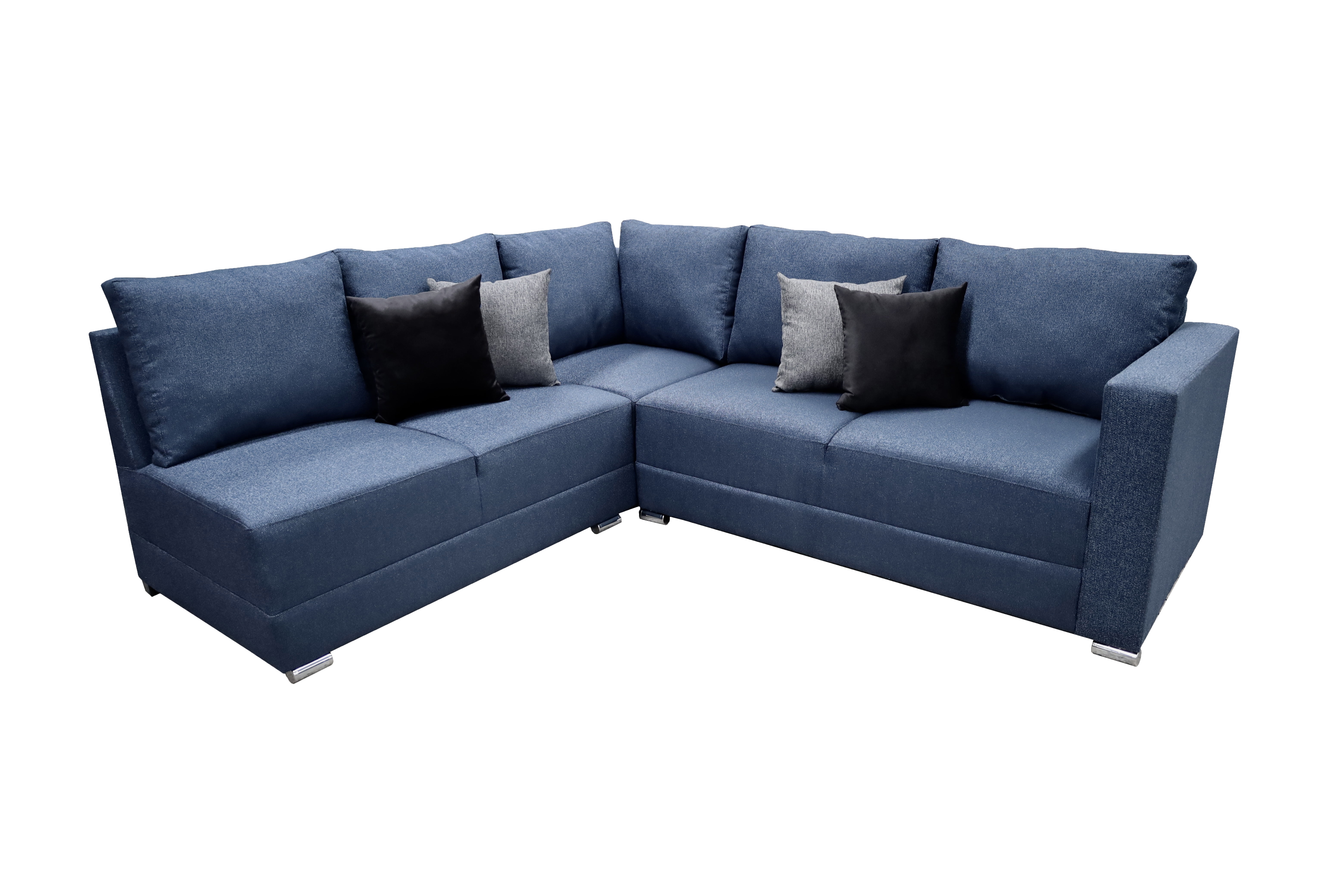 Sala esquinera Bazar Store Tempo Azul Marino 215 x 255 cm Lino nacional ...