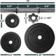 Yes4All 200 lbs Adjustable Dumbbell Weight Set, Cast Iron Dumbbell ...