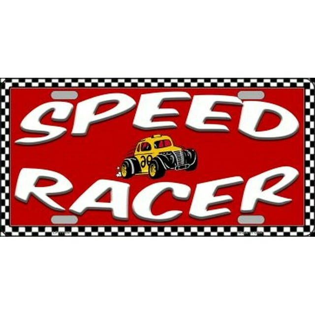 Speed Racer Novelty Vanity License Plate Tag - Walmart.com
