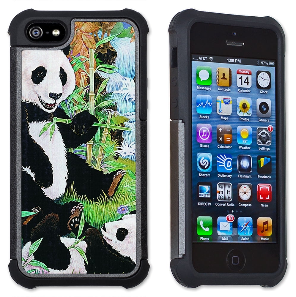 Pandas - Maximum Protection Case / Cell Phone Cover with Cushioned ...