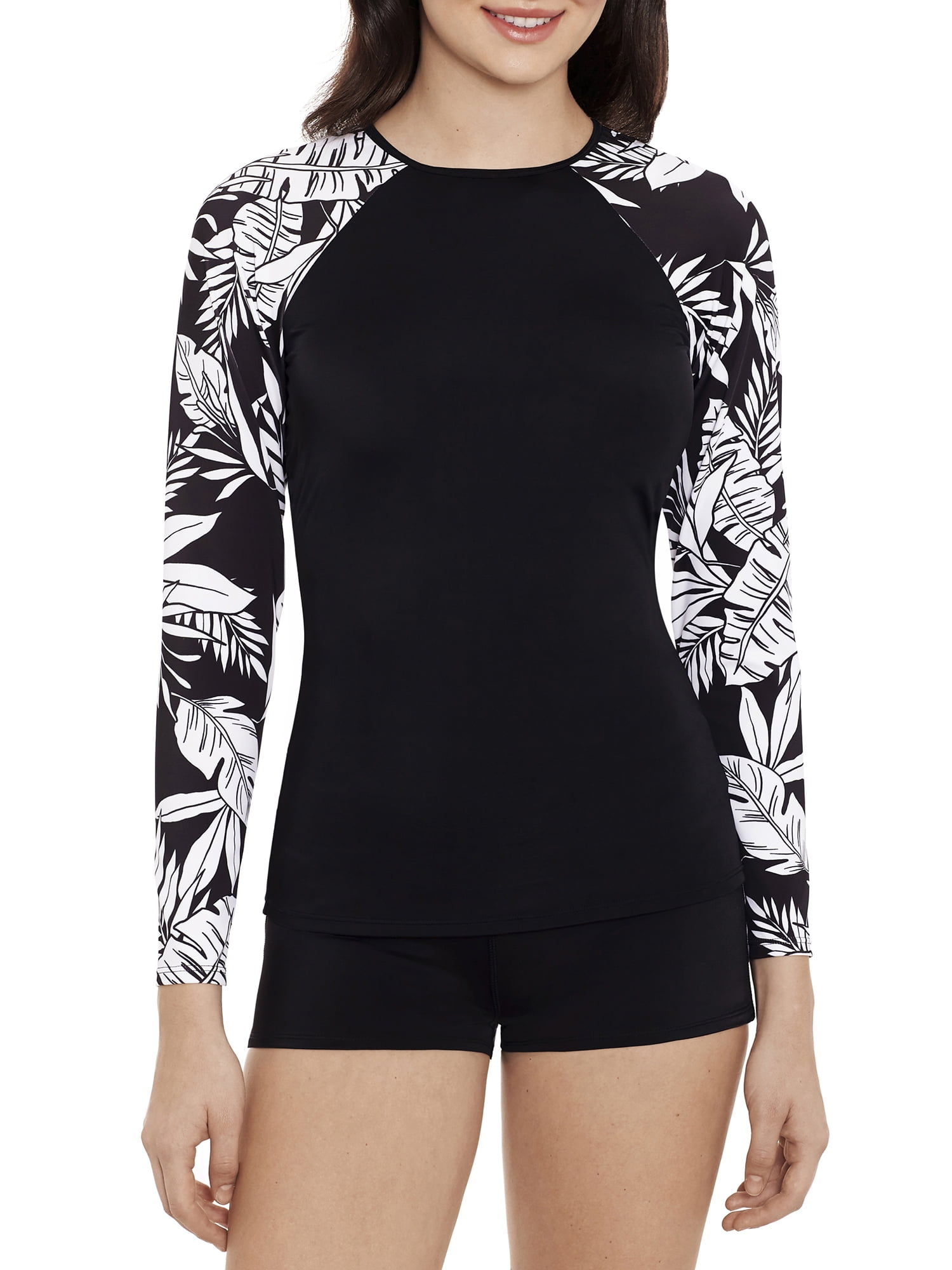 Avia Women's and Women's Plus Raglan Rash Guard Top - Walmart.com