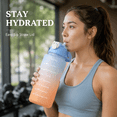 Motivational Gallon Water Bottle with Time Marker,Large Capacity ...