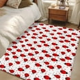Area Rugs for Living Room 4x6 Ft, Red Black Animals Non Slip Area Rugs ...