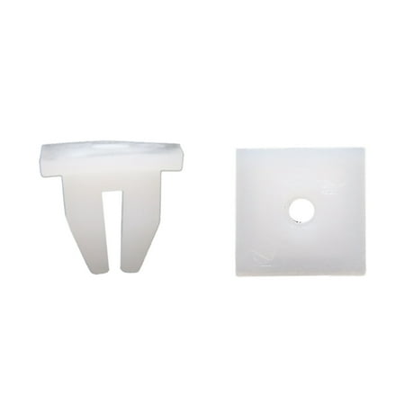 30Pcs White Plastic Rivets Bumper Fender Fastener Retainers Clips 10mm ...