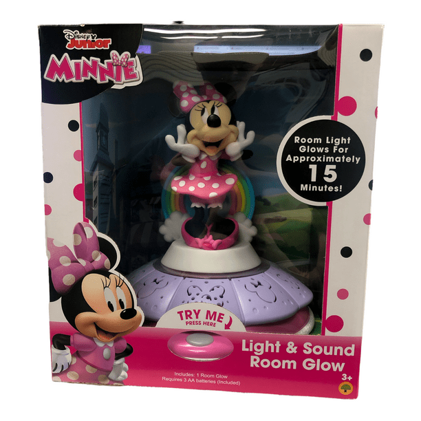 Disney Junior Minnie Mouse Light & Sound Room Glow Nightlight - Walmart.com