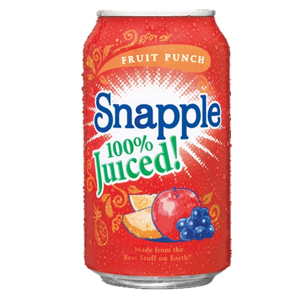 Snapple 100% Juiced Fruit Punch 11.5 Oz Cans Pack of 24 - Walmart.com ...