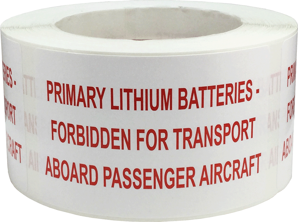 Primary Lithium Batteries Forbidden For Transport Aboard Passenger ...