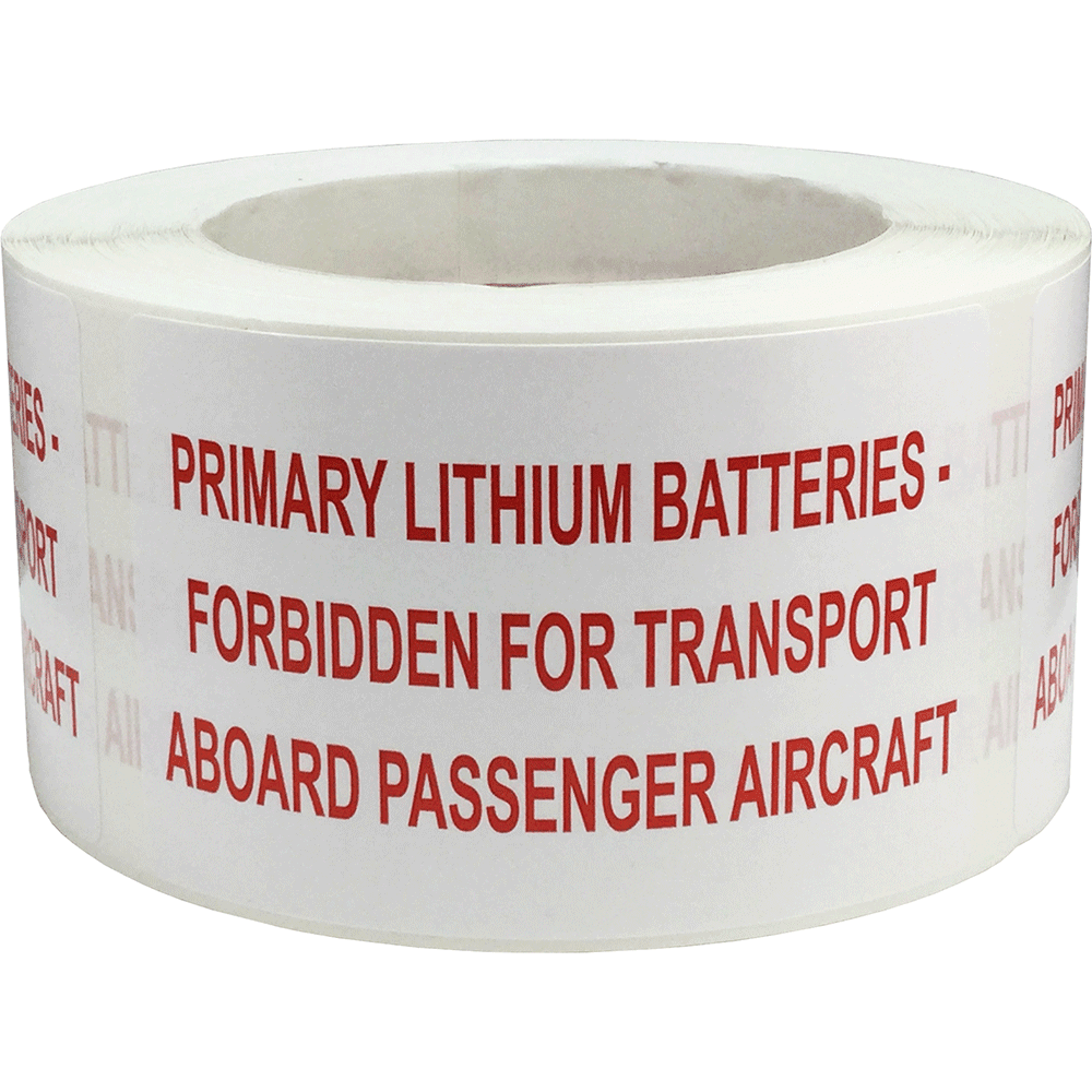 Primary Lithium Batteries Forbidden For Transport Aboard Passenger ...