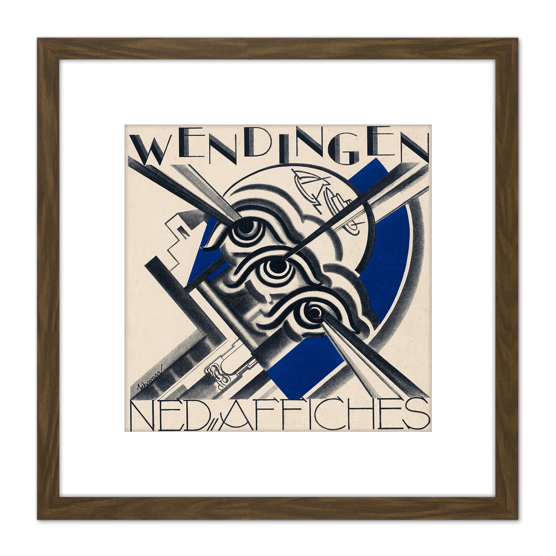 Schwarz Wendingen Magazine Cover Design Artwork 8X8 Inch Square Wooden ...