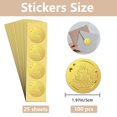 25Sheet Plastic Self Adhesive Gold Foil Embossed Stickers Medal ...