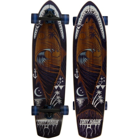 Tony Hawk 34" Complete Cruiser Skateboard, Cool Graphic Longboard ...