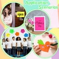 30 Pack Neon Paper Sheets Colored Poster Boards Fluorescent Bright A4 ...