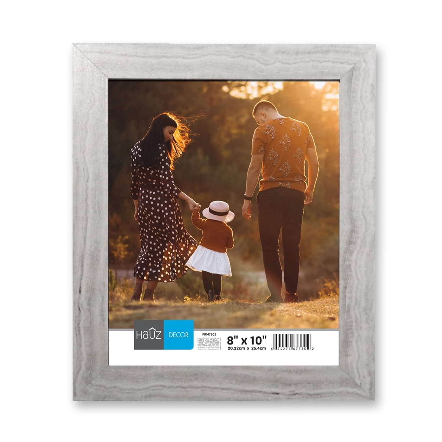 Click here for Hauz Frm7302 - 8x10 Picture Frame White & Grey Mar... prices