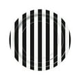 Black Striped Paper Dessert Plates, 7in, 8ct - Walmart.com