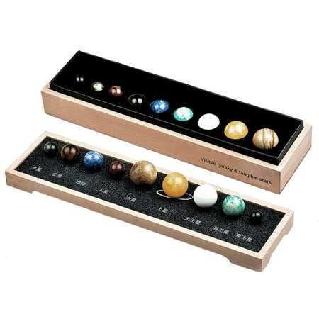 Desk Planets Solar System Model, Gemstone Celestial Home Office ...