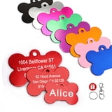Pet Artist Personalized Pet Name ID Tags for Dog, Custom Double Sided ...