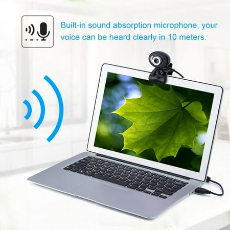 PC Video Camera, Black HD Webcam, 360° Rotating Anti-scratches For ...